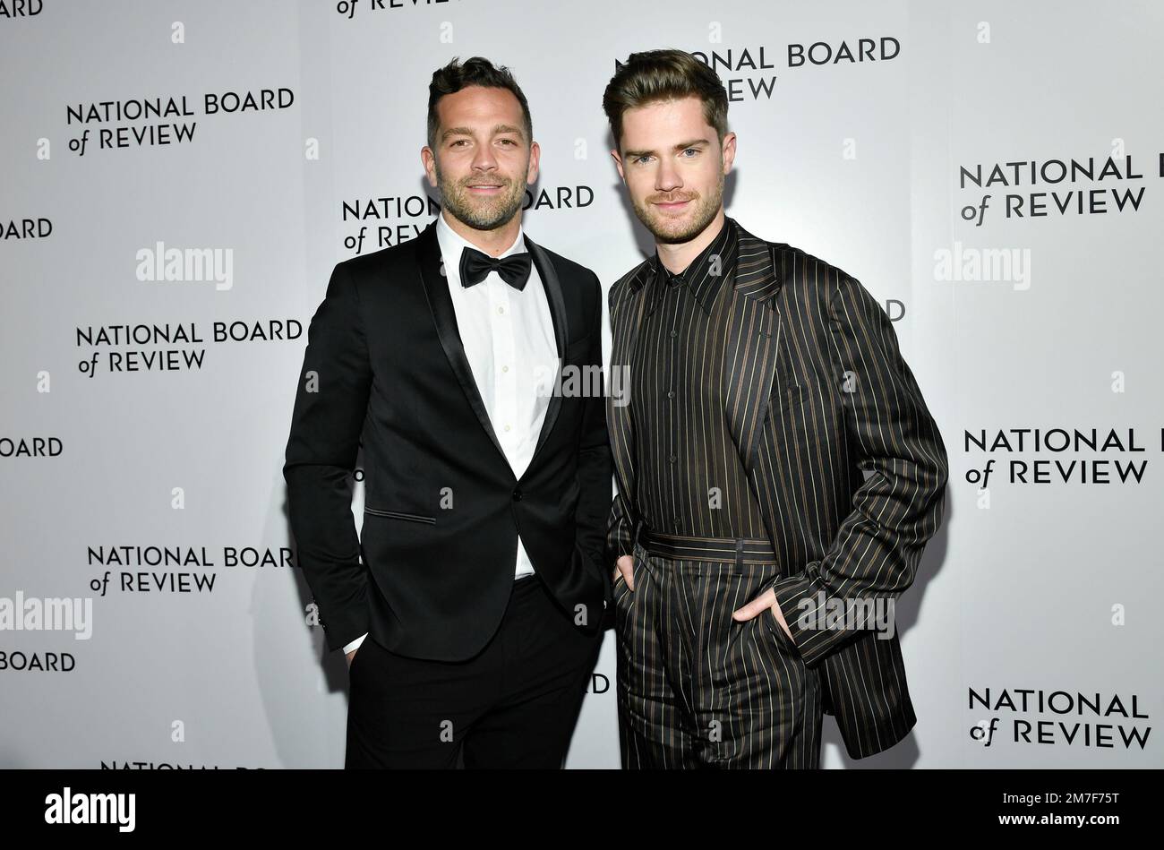 Davy Parmentier, left, and Lukas Dhont attend the National Board of ...