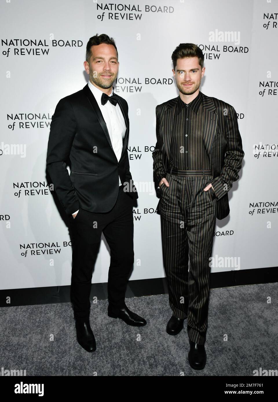 Davy Parmentier, left, and Lukas Dhont attend the National Board of ...