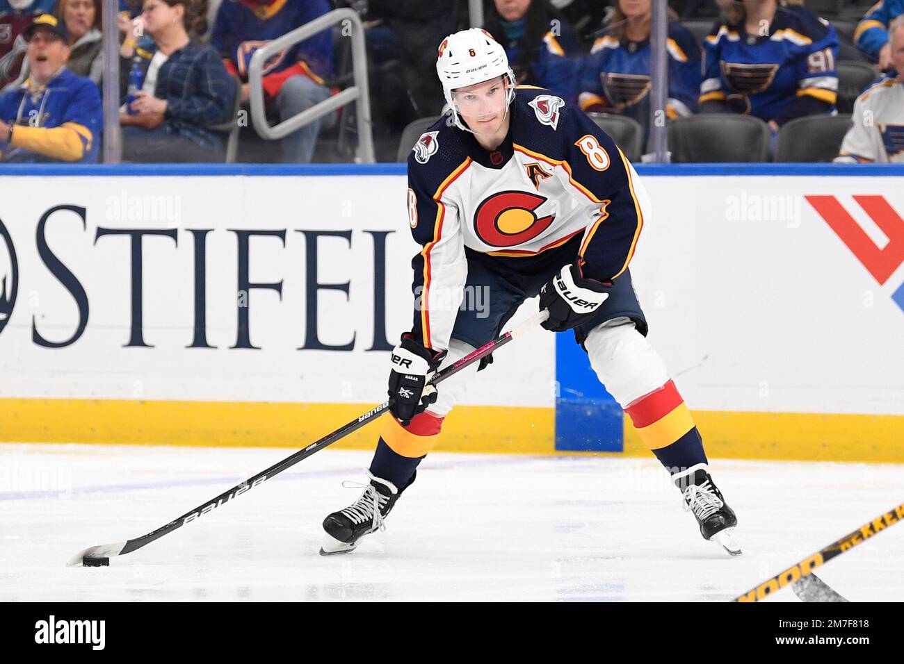 Colorado Avalanches' Cale Makar in action during the third period of an ...
