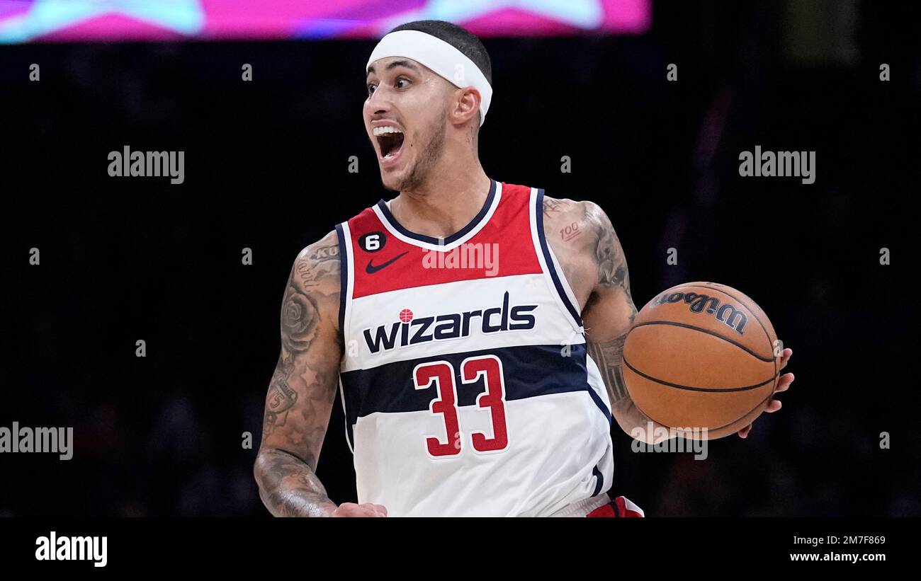 Washington Wizards forward Kyle Kuzma (33) during an NBA basketball ...
