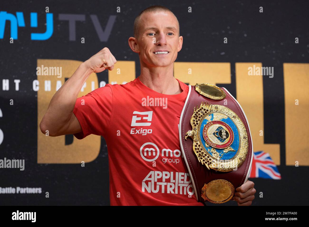 Britain's Paul Butler poses after a weigh-in, ahead of Tuesday's ...