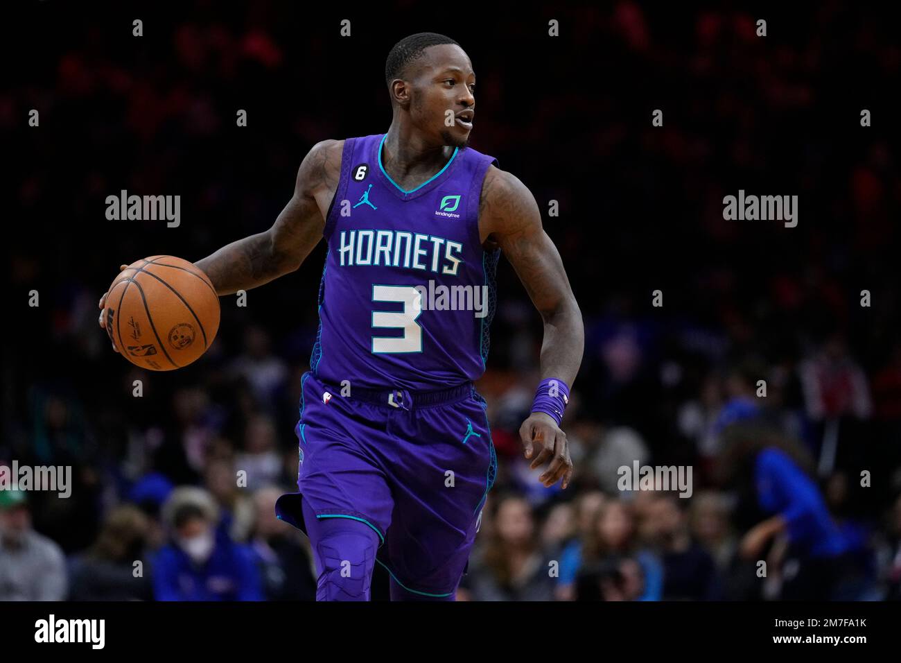 Charlotte Hornets' Terry Rozier plays during an NBA basketball game ...