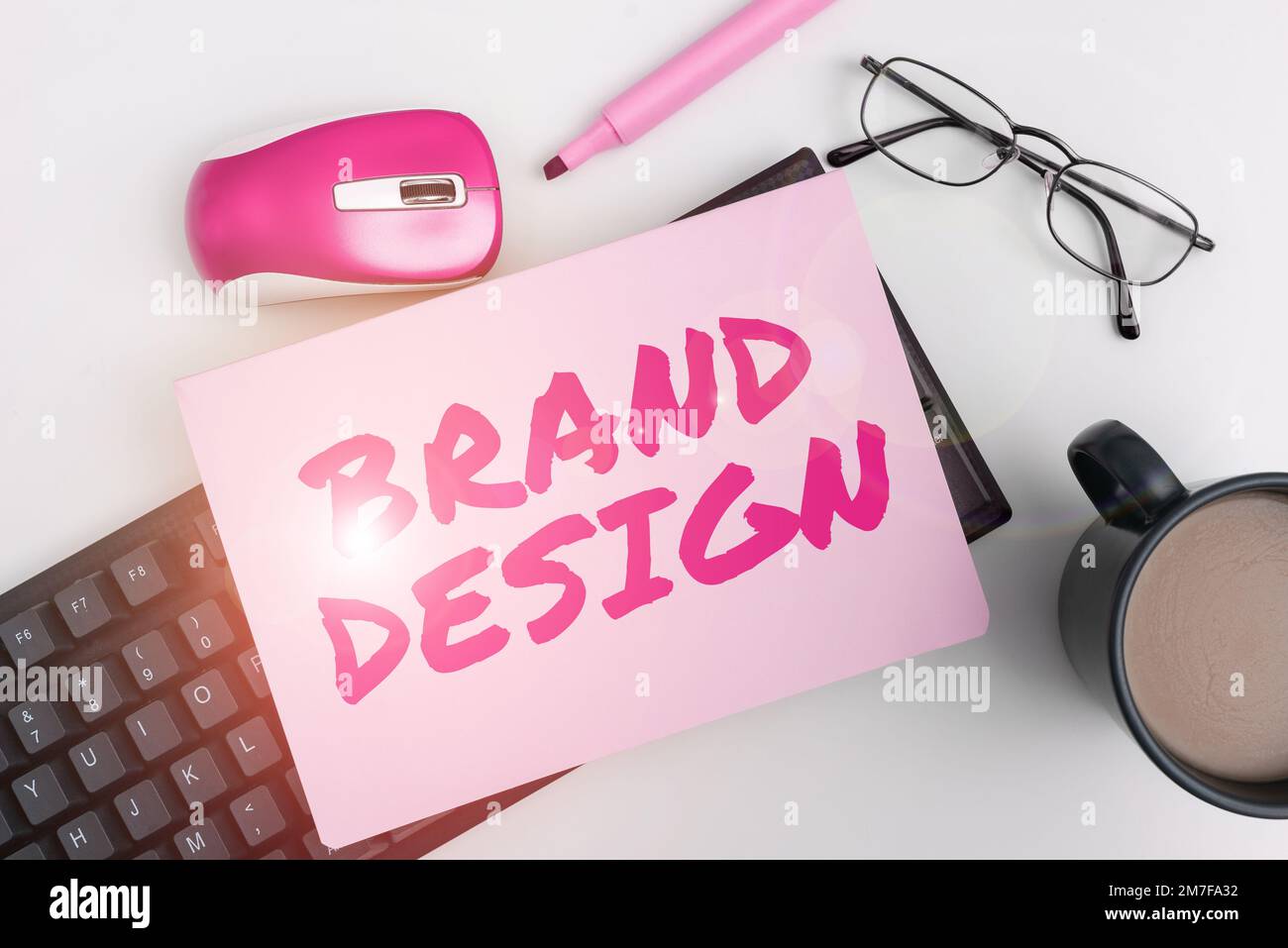 Conceptual display Brand Design. Business showcase visual elements that ...