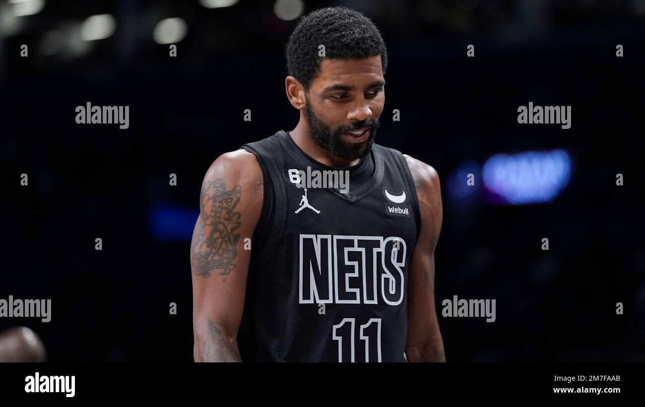 Brooklyn Nets guard Kyrie Irving during the second half of an NBA ...