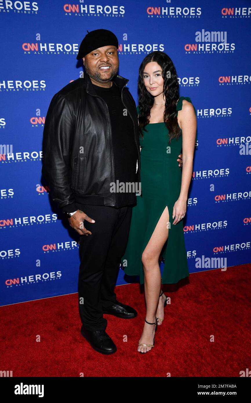 Damon Elliott, left, and Serena Robinson attend the 16th annual CNN Heroes All-Star Tribute at ...
