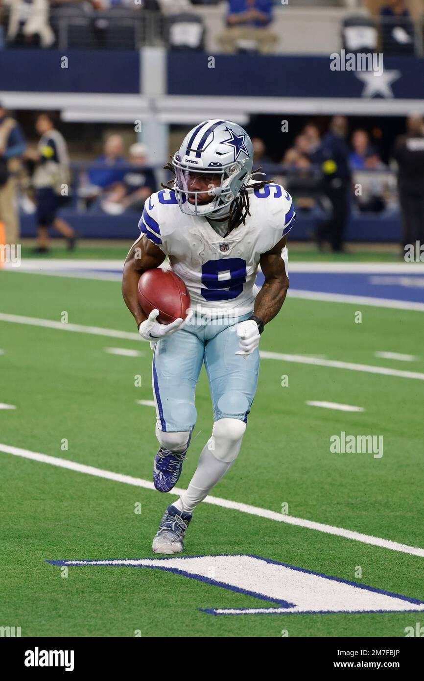 Dallas Cowboys wide receiver KaVontae Turpin (9) returns a kick during ...