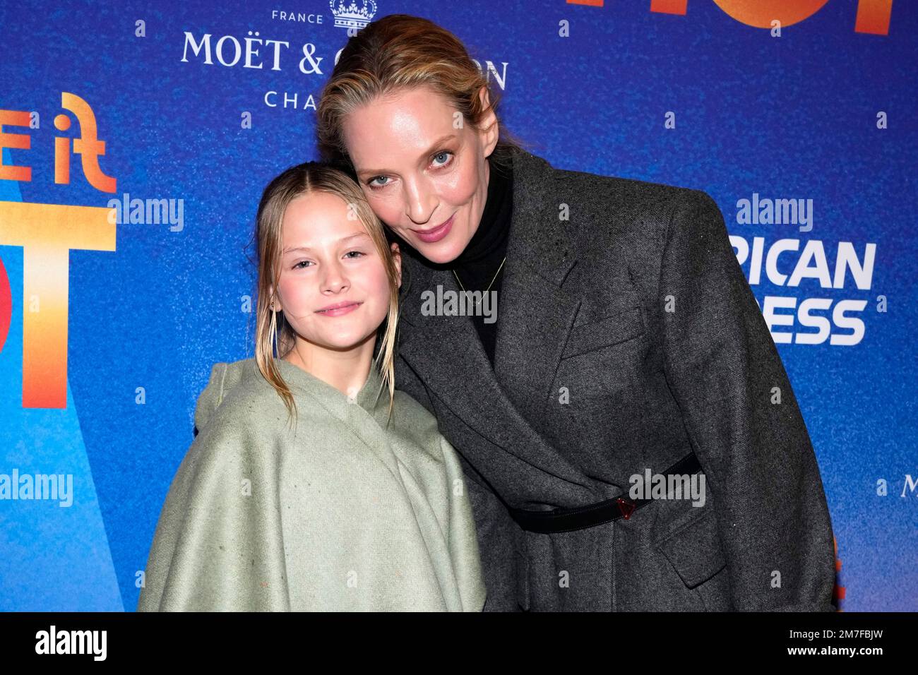 Uma Thurman And Her Daughter Luna Thurman Busson Attend The Broadway