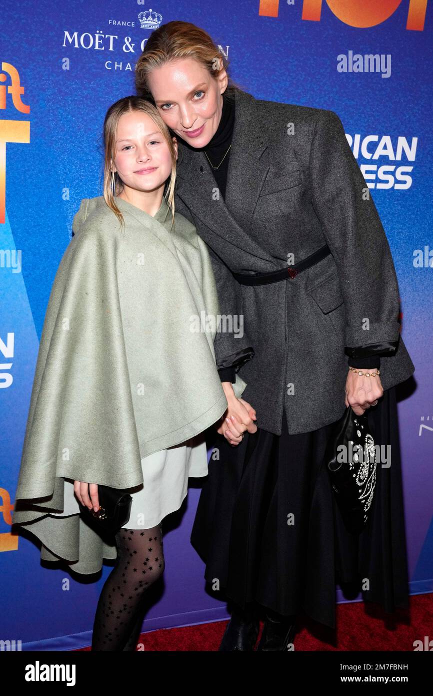 Uma Thurman And Her Daughter Luna Thurman Busson Attend The Broadway
