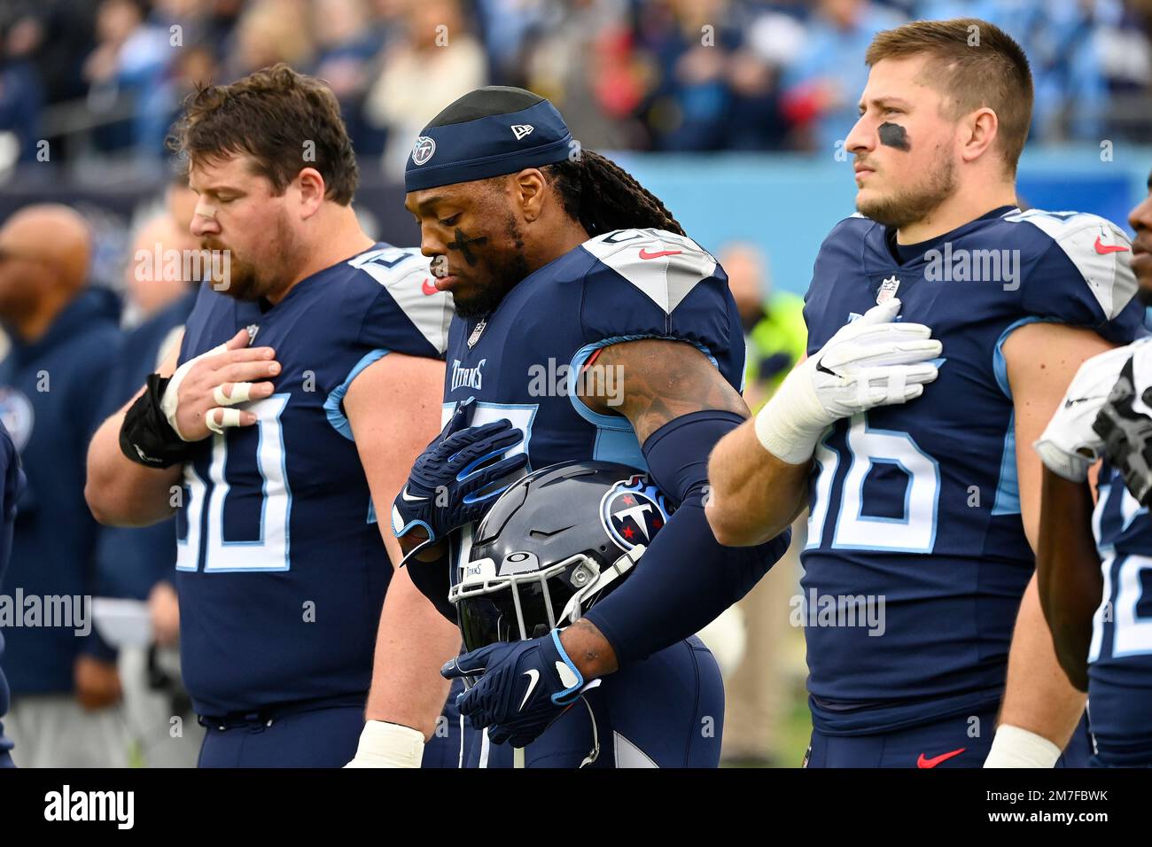 Tennessee Titans center Ben Jones (60) and running back Derrick Henry ...