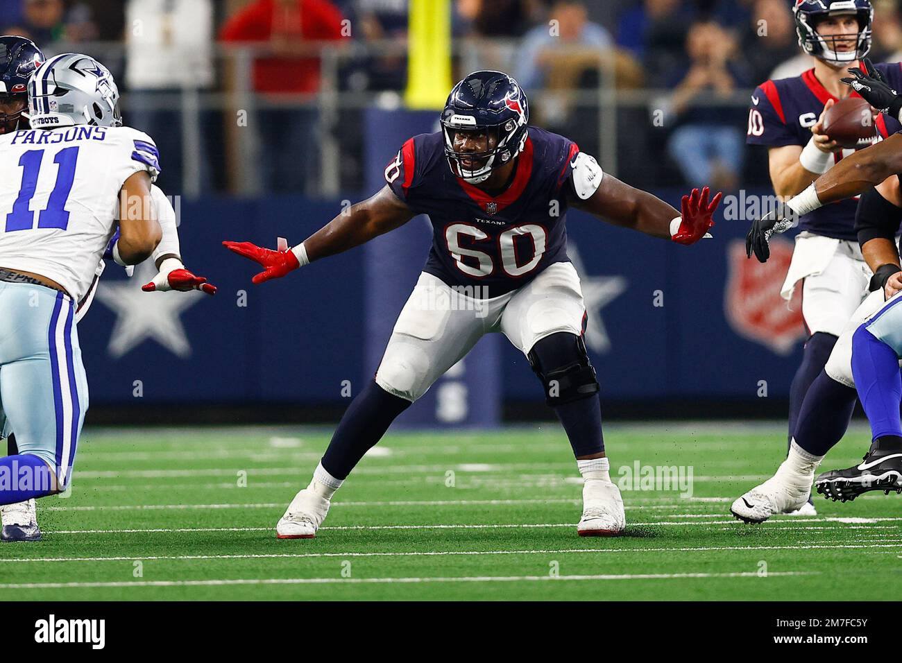 Houston Texans guard A.J. Cann (60) is seen during the second half of ...