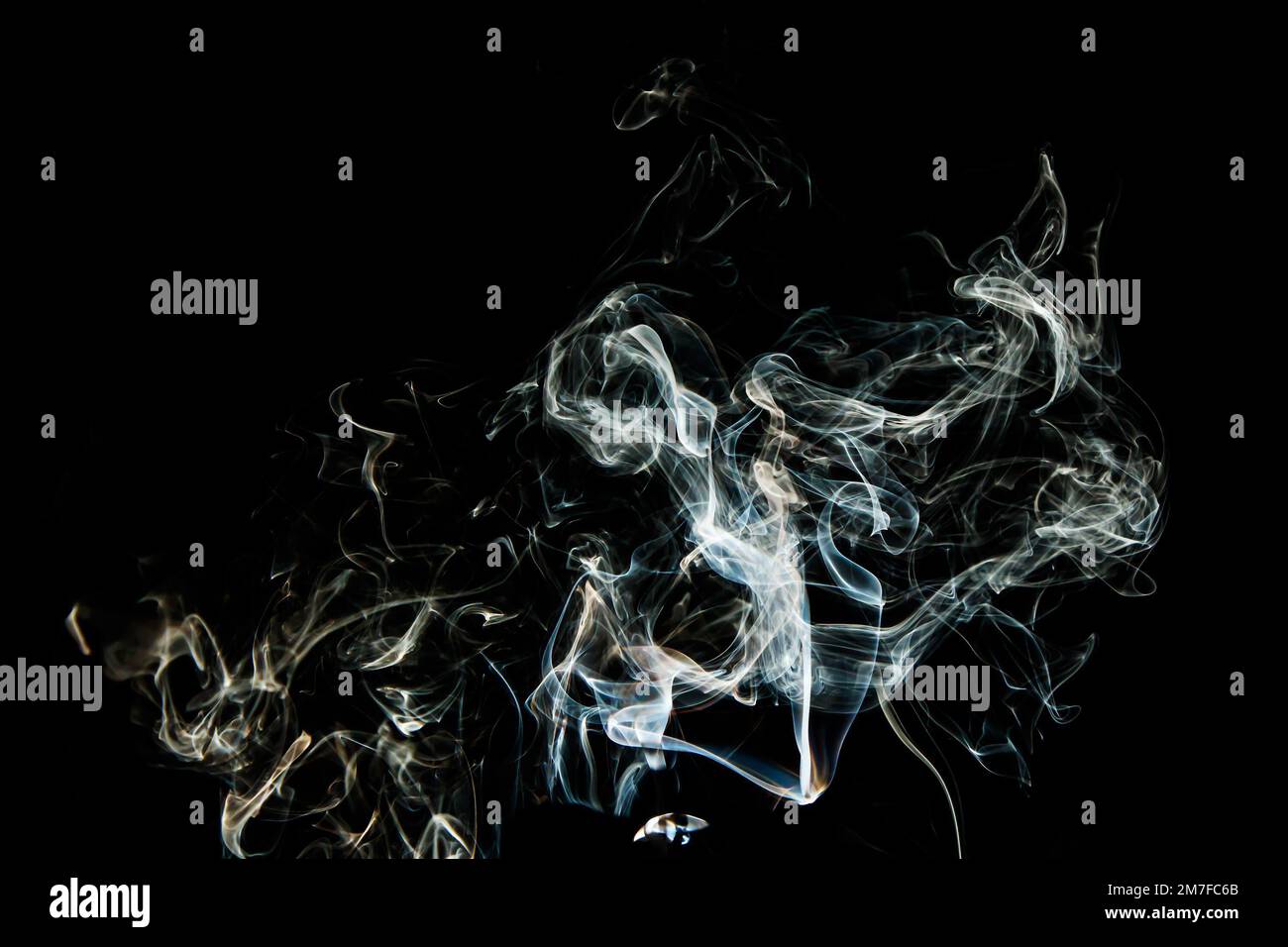 Smoke effect texture. Isolated background. Black and dark backdrop ...
