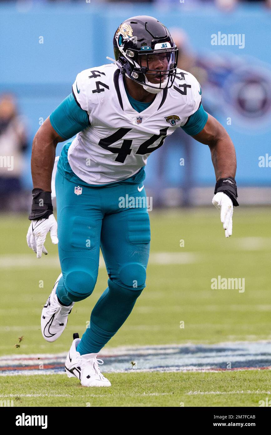 Jacksonville Jaguars linebacker Travon Walker (44) rushes during their ...