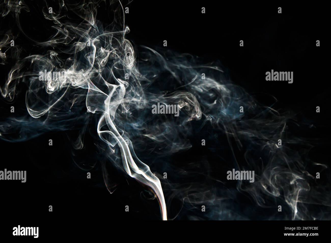 Smoke effect texture. Isolated background. Black and dark backdrop ...