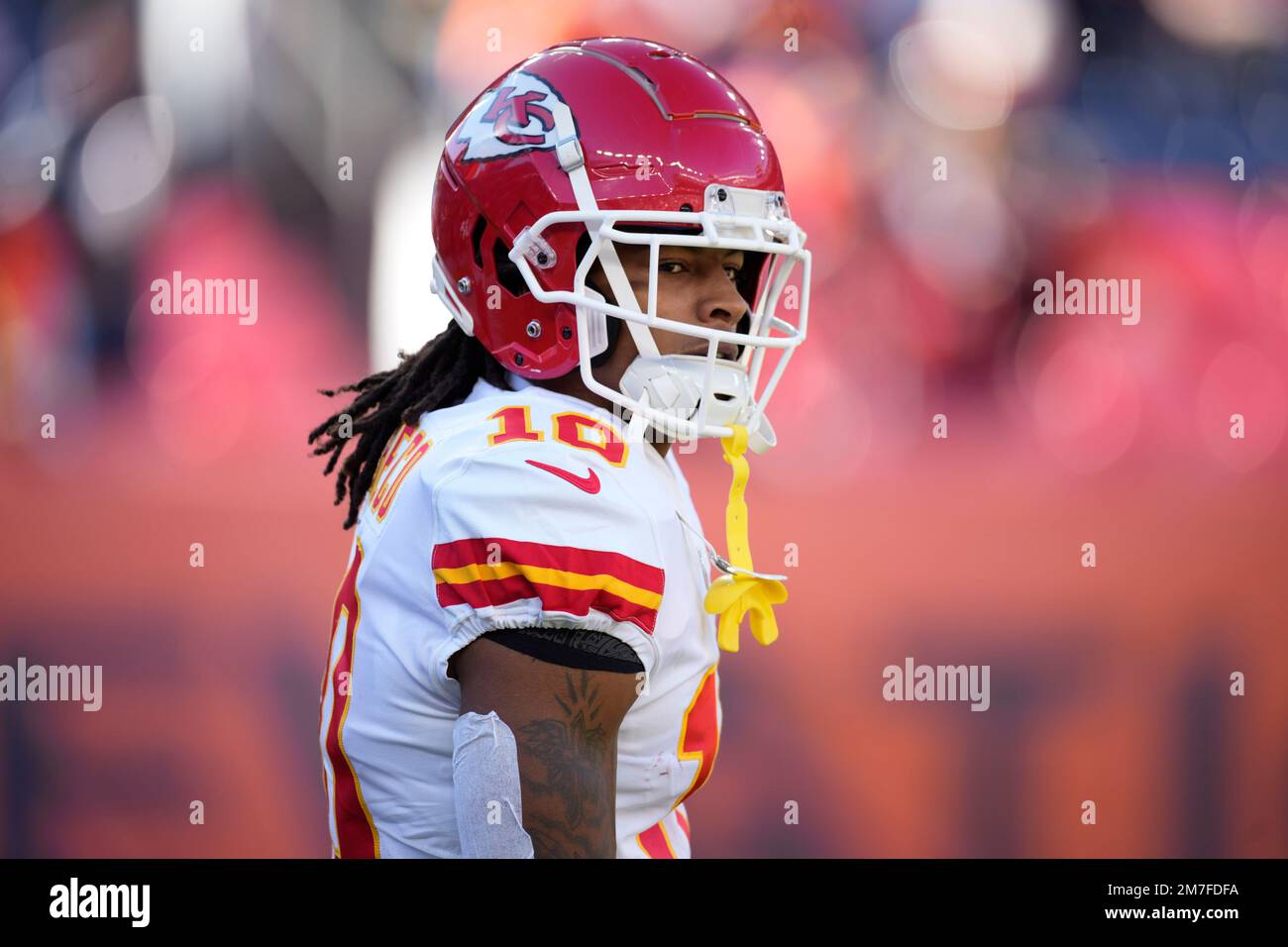Kansas City Chiefs running back Isiah Pacheco (10) in the first half of ...