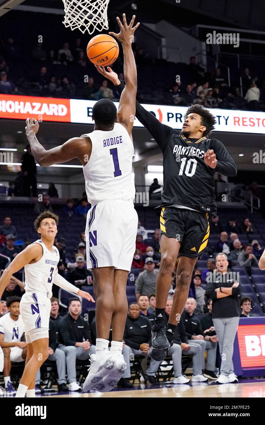 Prairie View A&M guard Jeremiah Gambrell, right, drives to the basket ...