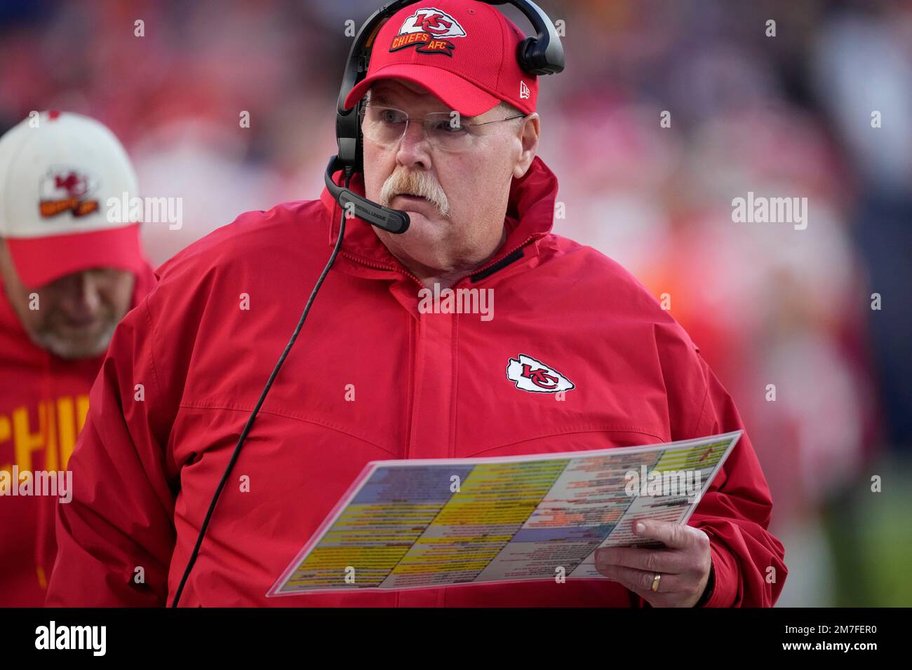 Kansas City Chiefs head coach Andy Reid watches from the sideline ...