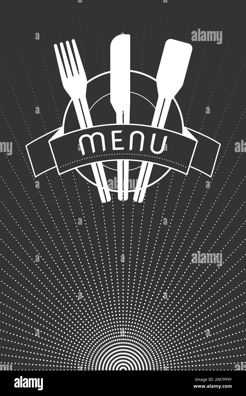 Restaurant menu template design. Modern and retro style. Vector ...