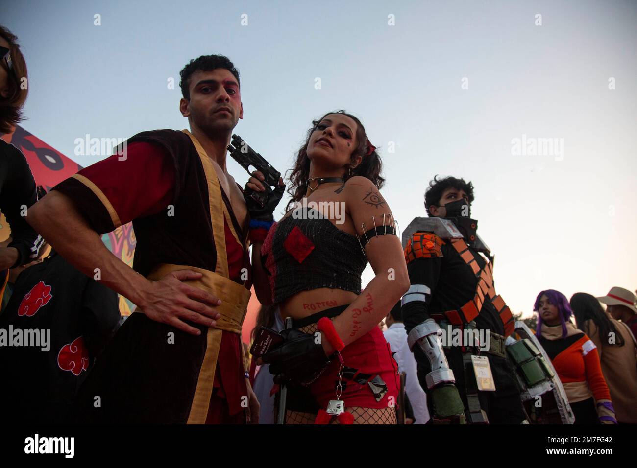 Participants dressed as various comic and pop culture characters at ...