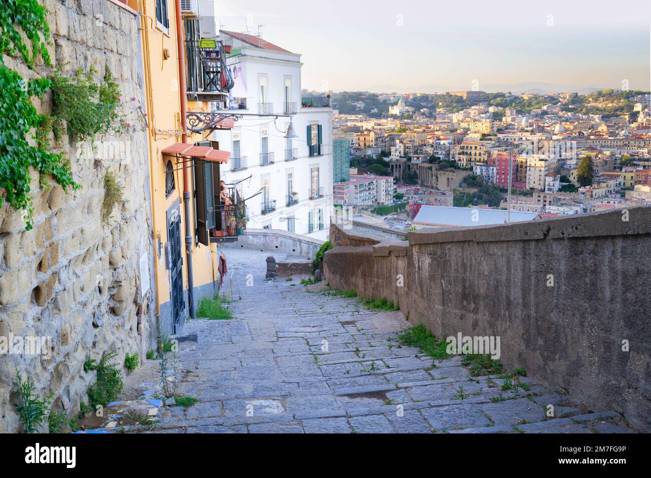 Naples view old houses hi-res stock photography and images - Alamy
