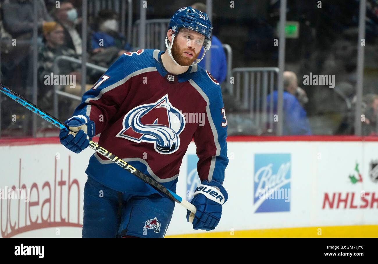 Colorado Avalanche left wing J.T. Compher (37) in the second period of ...