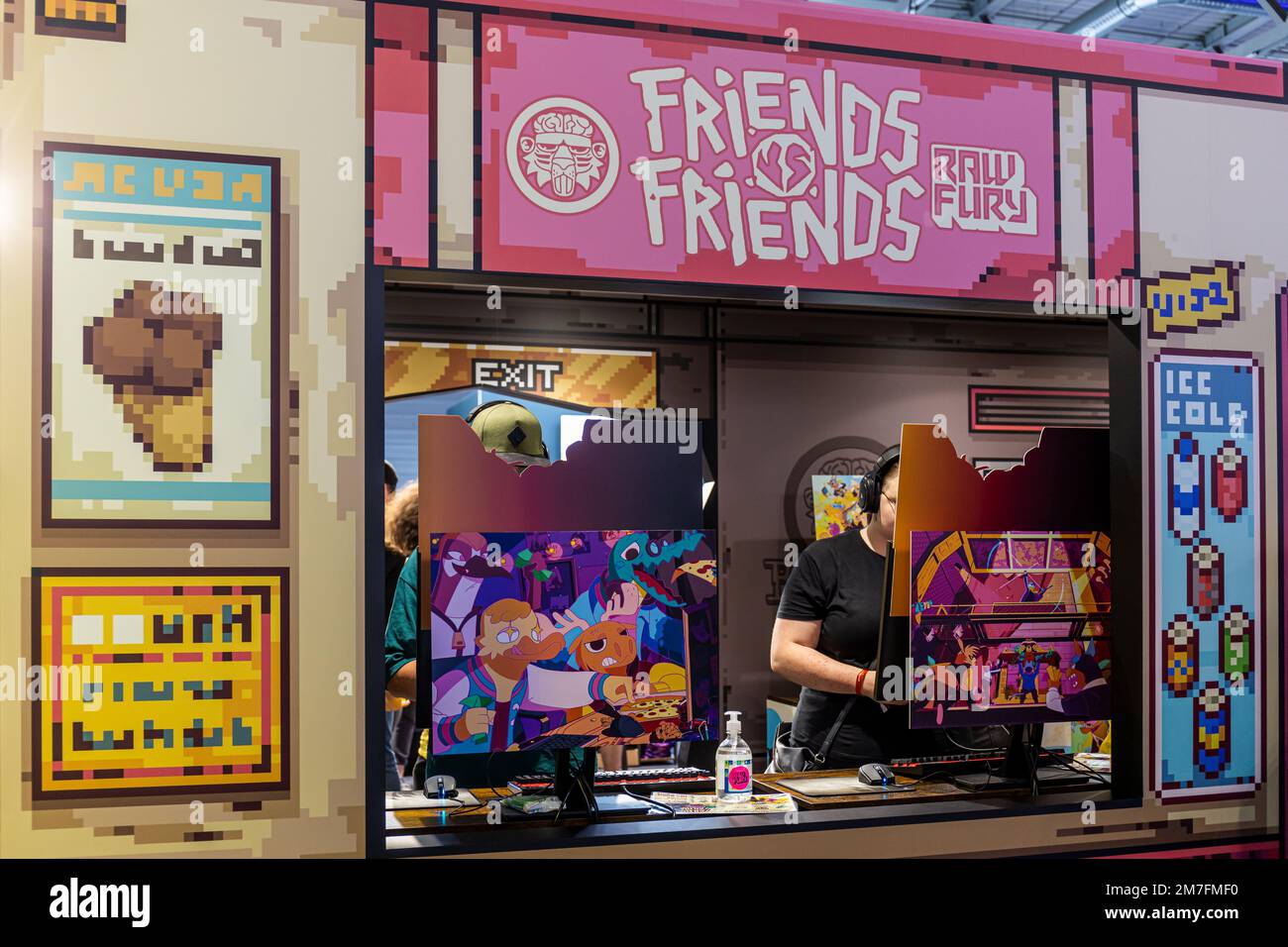 Cologne, Germany. 24th Aug, 2022. Gamescom 2022: booth of comic-shooter ...