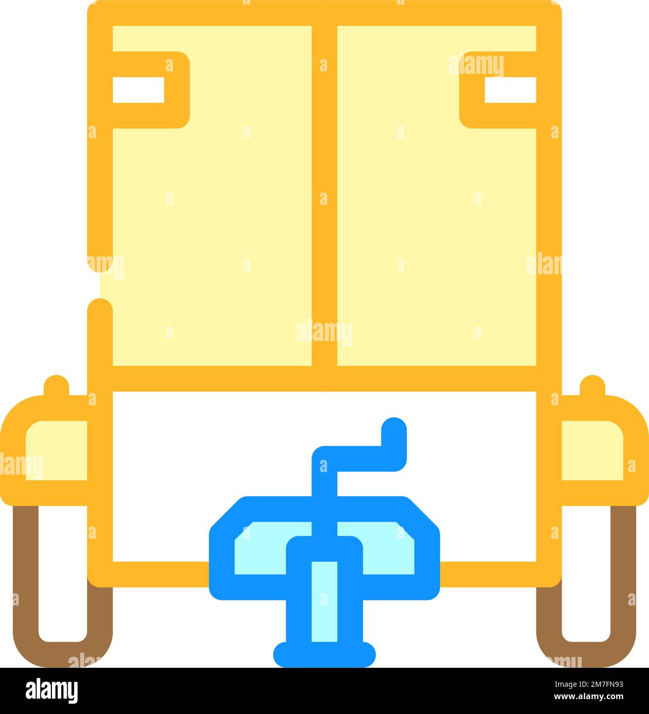 trailer transport vehicle color icon vector illustration Stock Vector ...