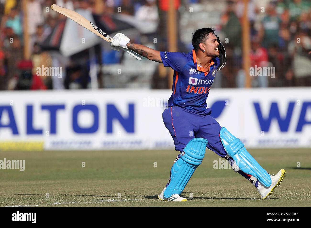 India's Ishan Kishan celebrates after scoring a double-century during ...