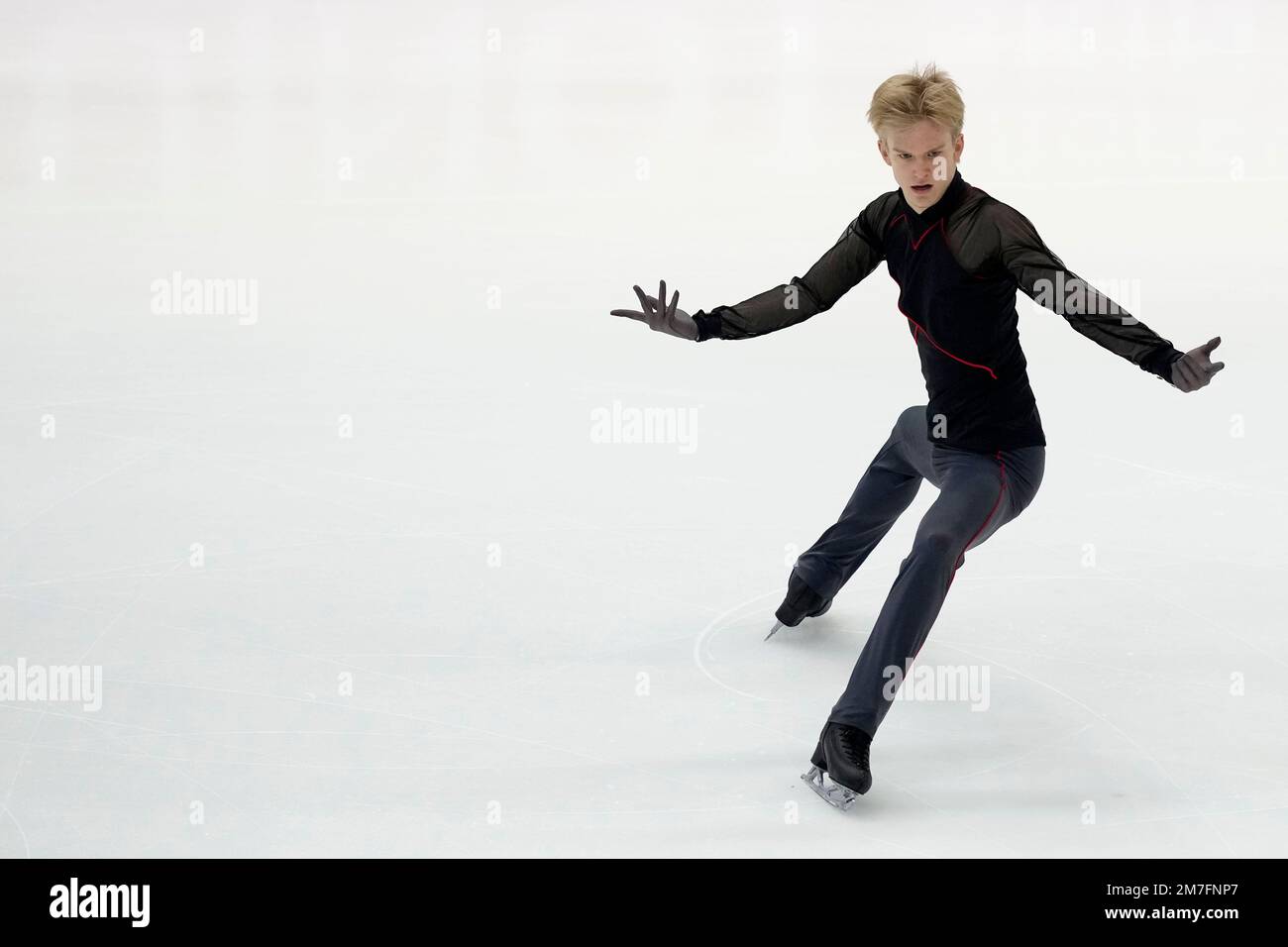 Italy's Daniel Grassl competes during the Men's Free Skating at the ...