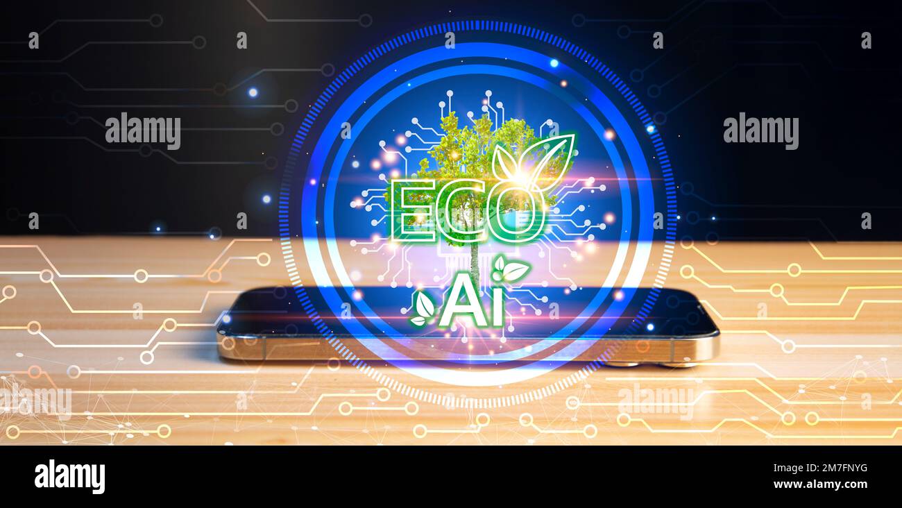 The concept of combining nature with artificial intelligence to live ...