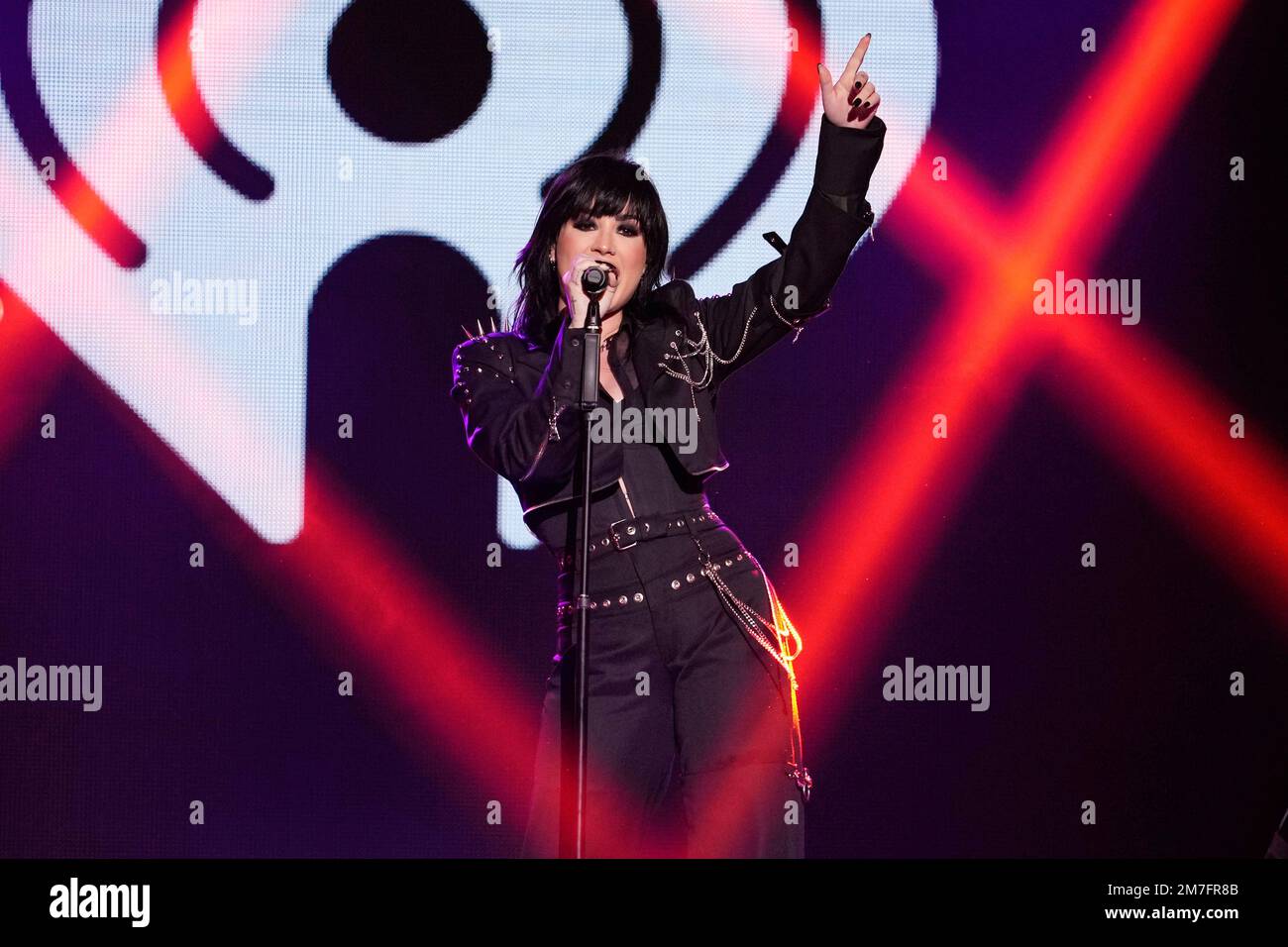 Demi Lovato performs at Z100's iHeartRadio Jingle Ball at Madison ...