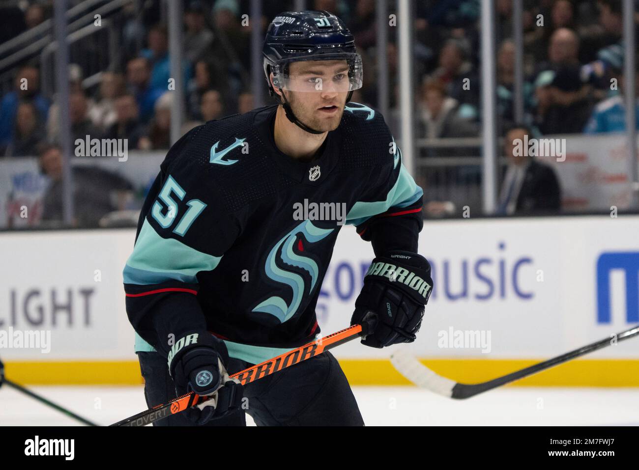 Seattle Kraken forward Shane Wright is pictured during an NHL hockey ...