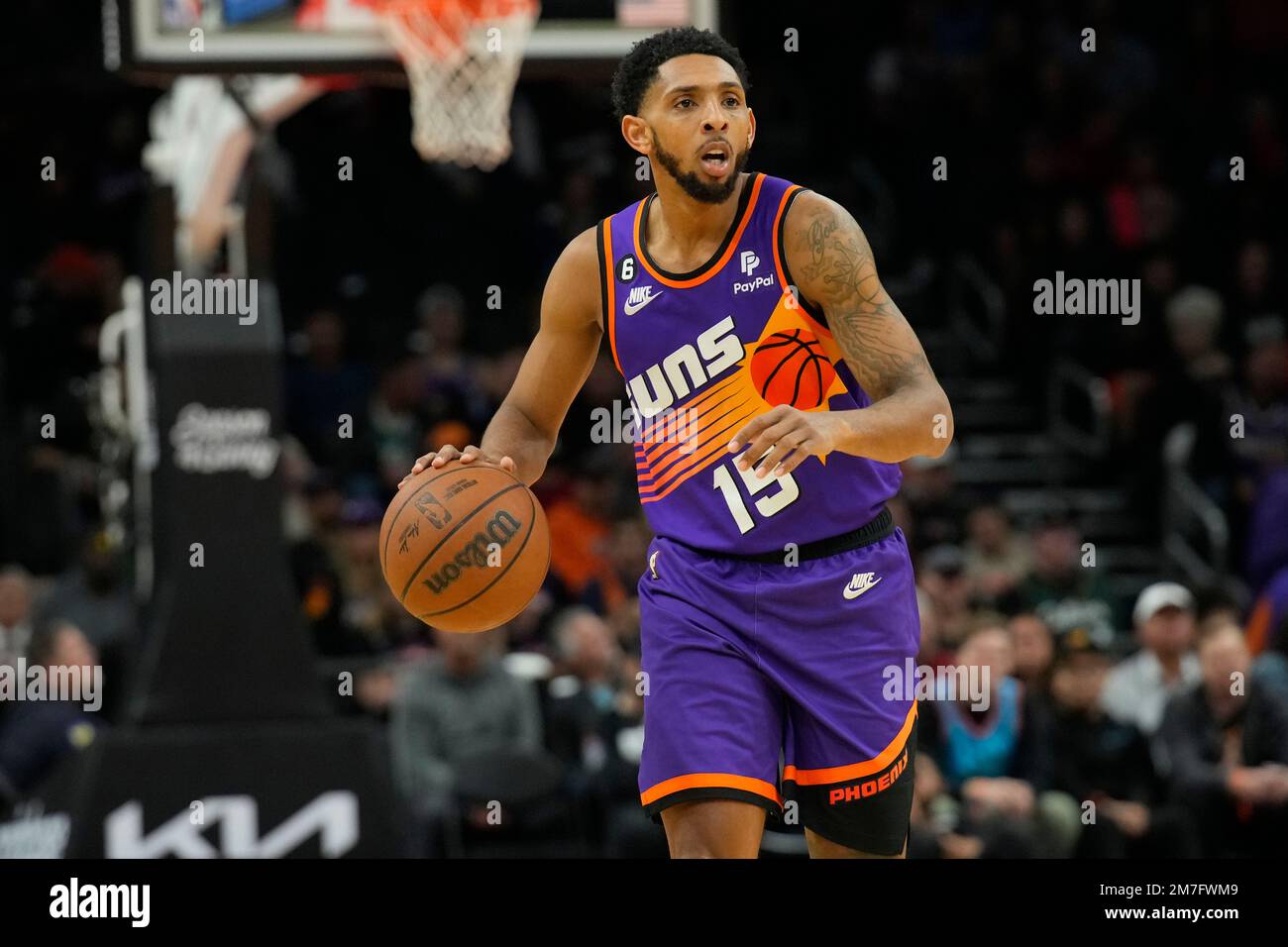 Phoenix Suns guard Cameron Payne (15) during the first half of an NBA ...