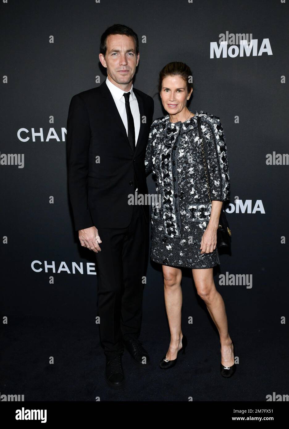 David Neville, left, and Gucci Westman attend the MoMA Film Benefit ...