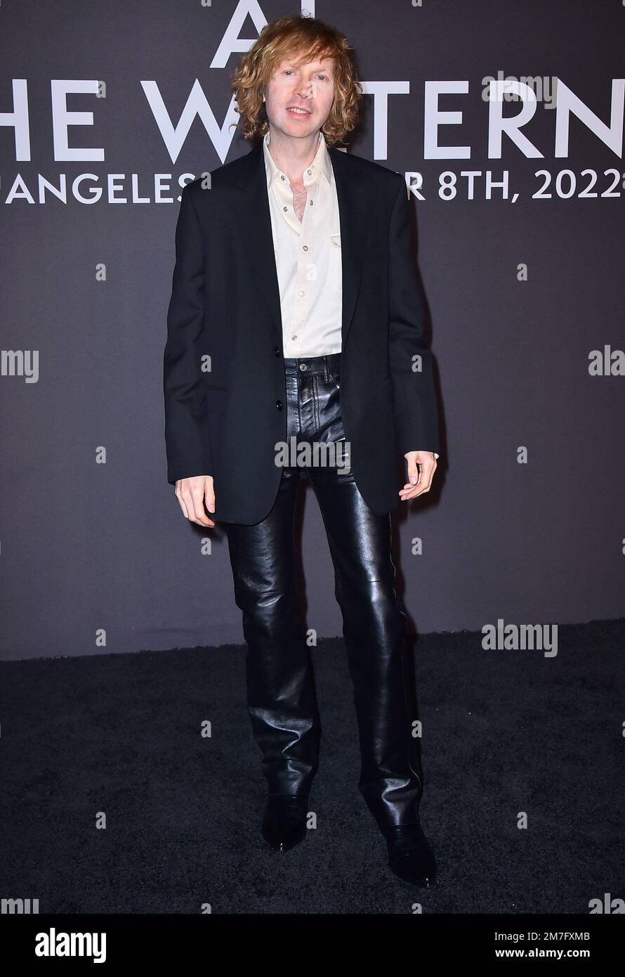 Beck arrives at the Celine Fall/Winter 2023 Fashion Show on Thursday ...