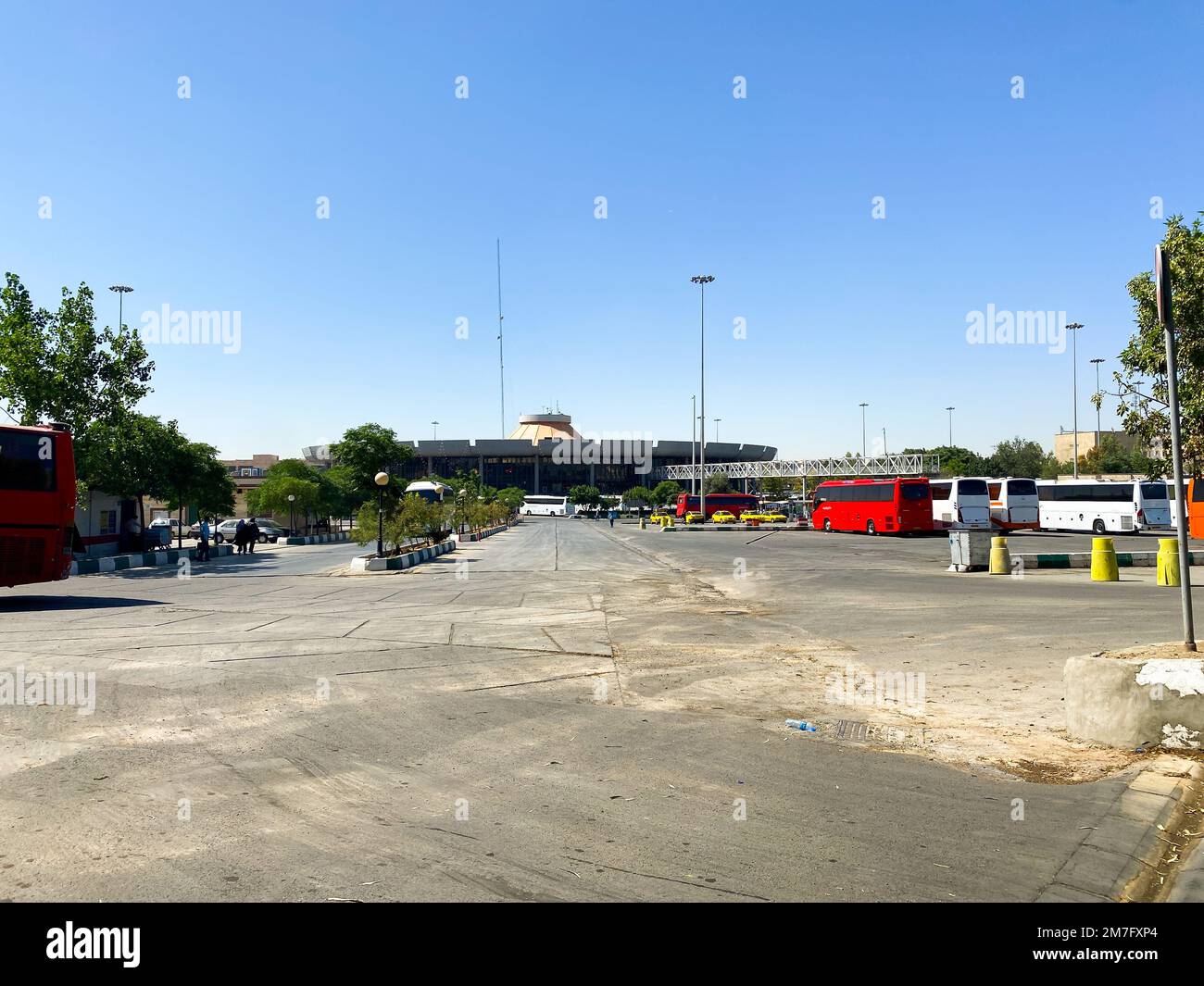 Shiraz, Iran - 9th june, 2022: buses stand in Shiraz bus terminal to ...