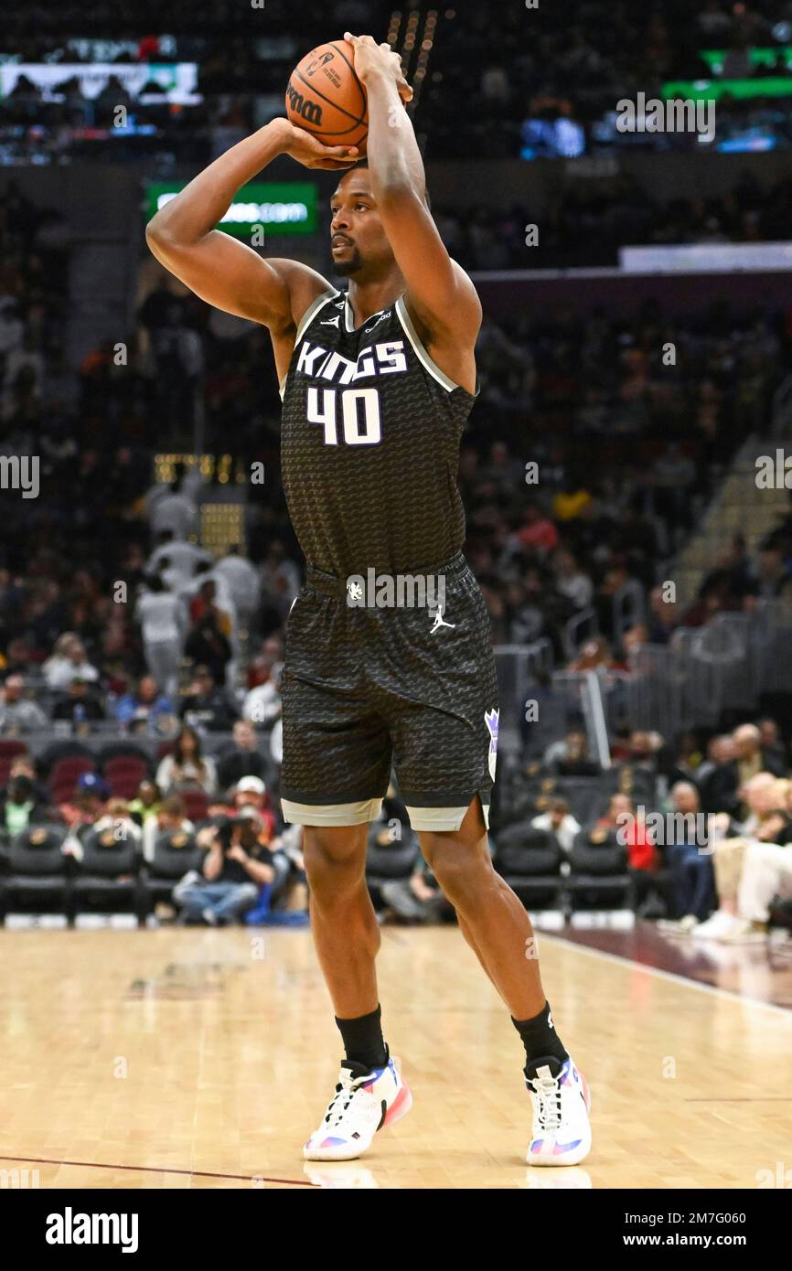 Sacramento Kings forward Harrison Barnes shoots a three-point basket ...