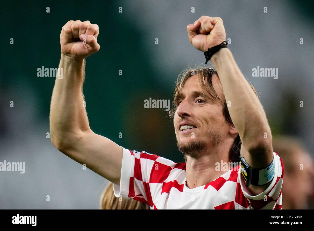Luka Modric celebrates after Croatia defeated Brazil in a penalty ...