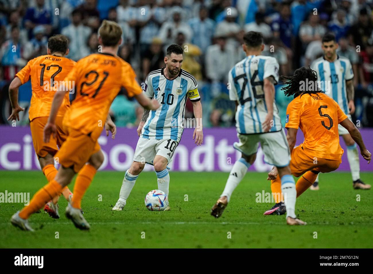 Argentina's Lionel Messi controls the ball during the World Cup ...
