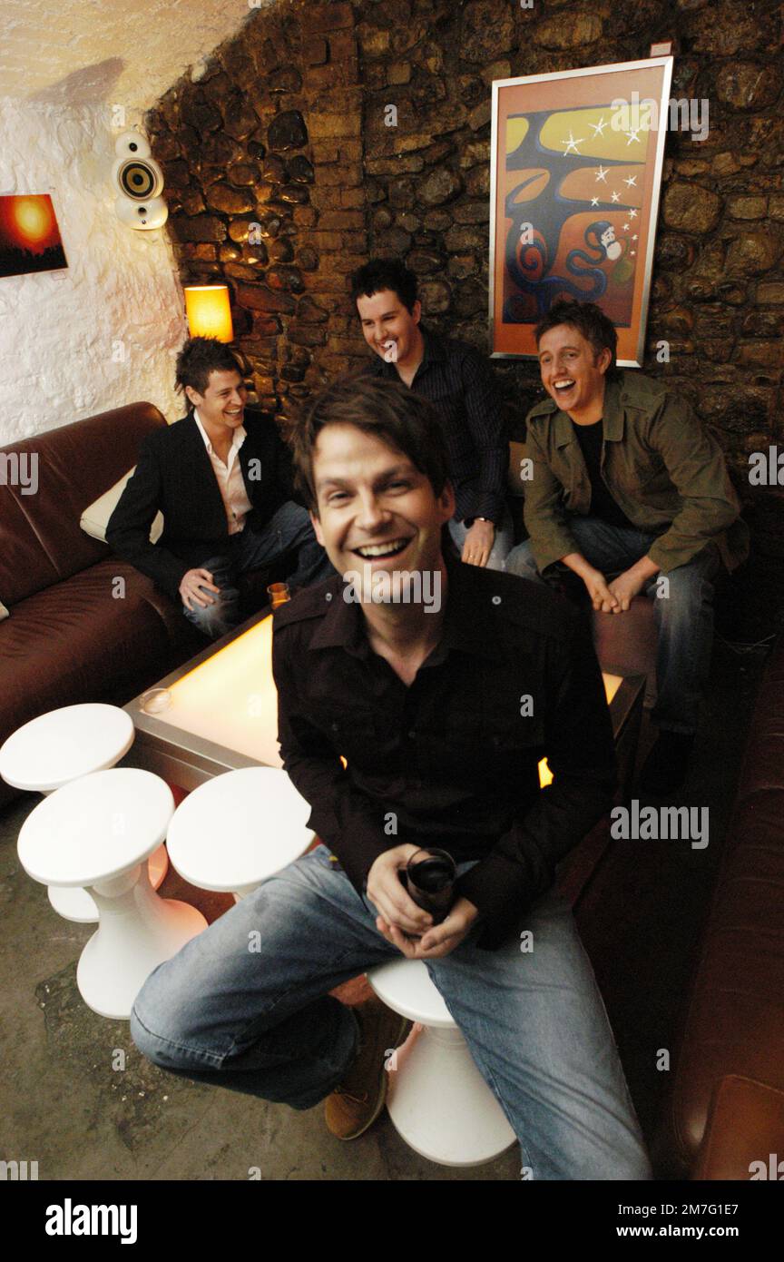 Rhodri Owen (foreground) at the Soda Bar with his mates (L-R) Alun ...