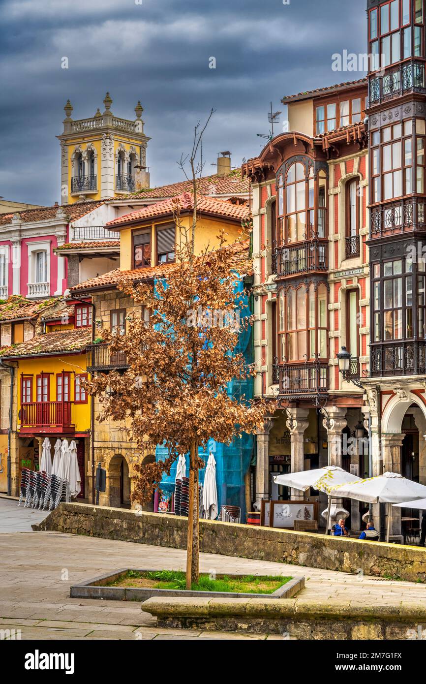 Old town, Aviles, Asturias, Spain Stock Photo - Alamy