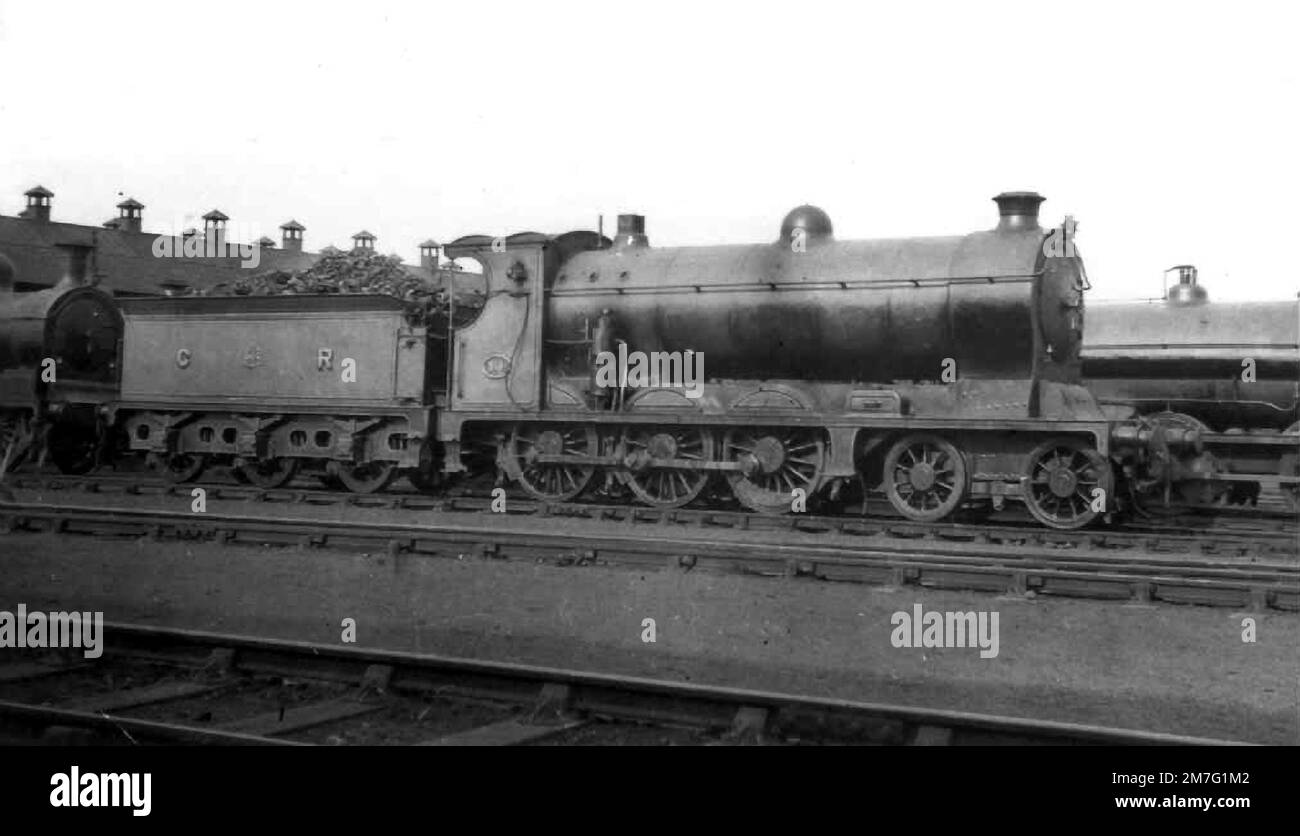 Caledonian Railway 908 Class 4-6-0 No.916 at Balornock Shed Stock Photo ...