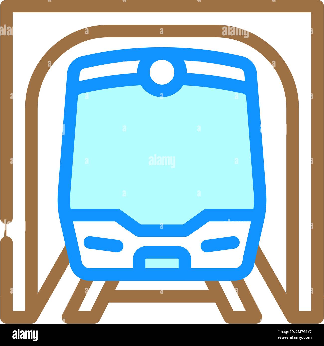 metro subway transport vehicle color icon vector illustration Stock ...