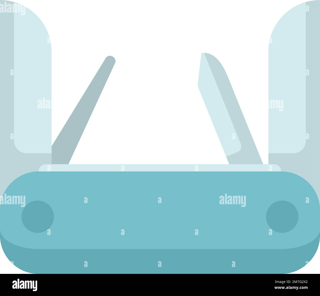 Multitool instrument icon flat vector. Tool knife. Blade kit isolated ...