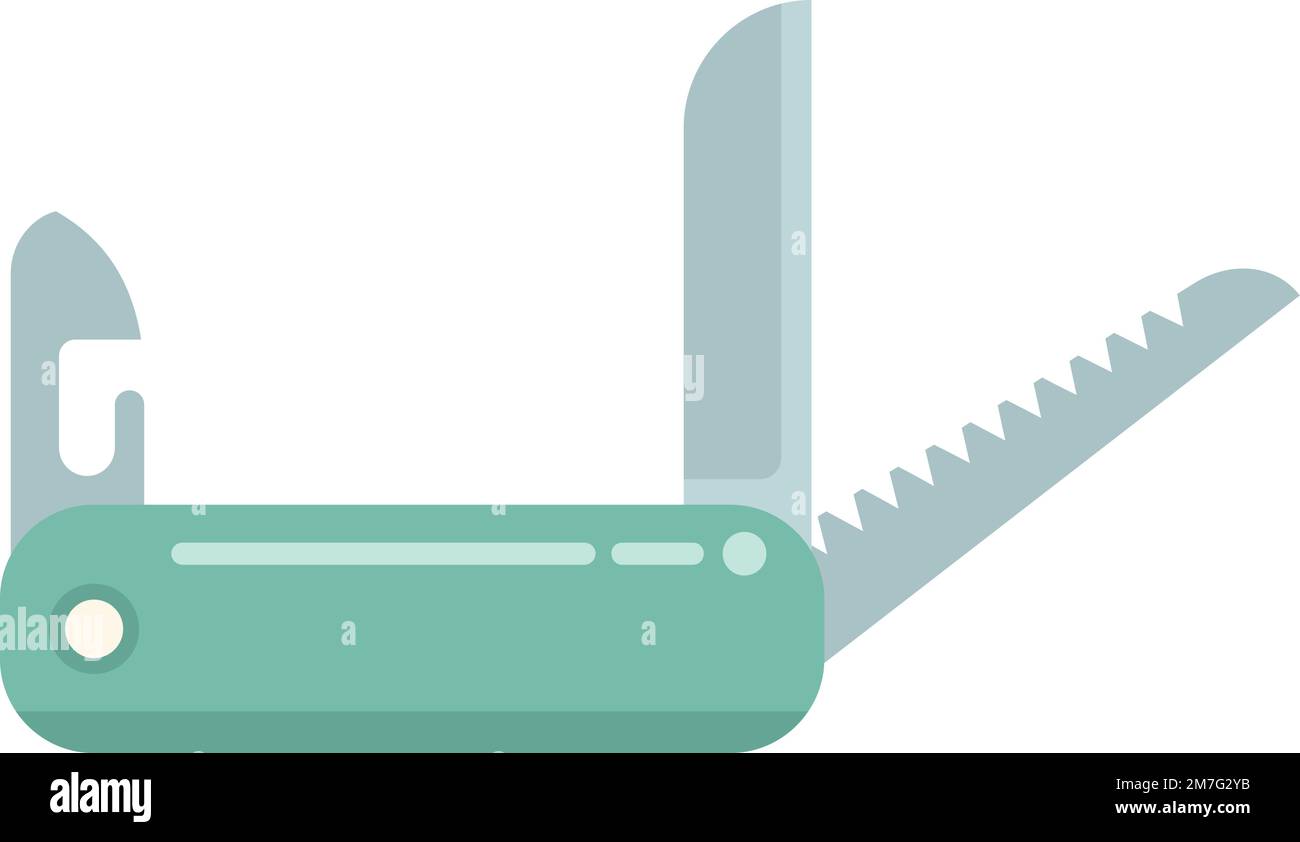 Multi tool icon flat vector. Knife kit. Metal blade isolated Stock Vector Image & Art - Alamy