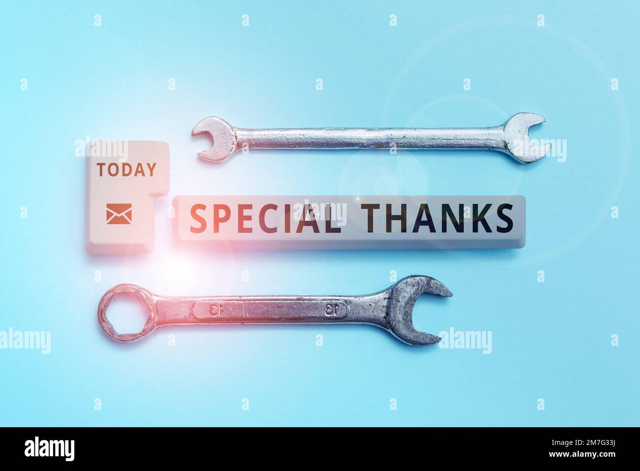 Writing displaying text Special Thanks. Word Written on expression of ...