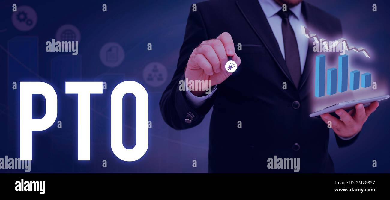 Writing displaying text Pto. Word for Employer grants compensation for ...