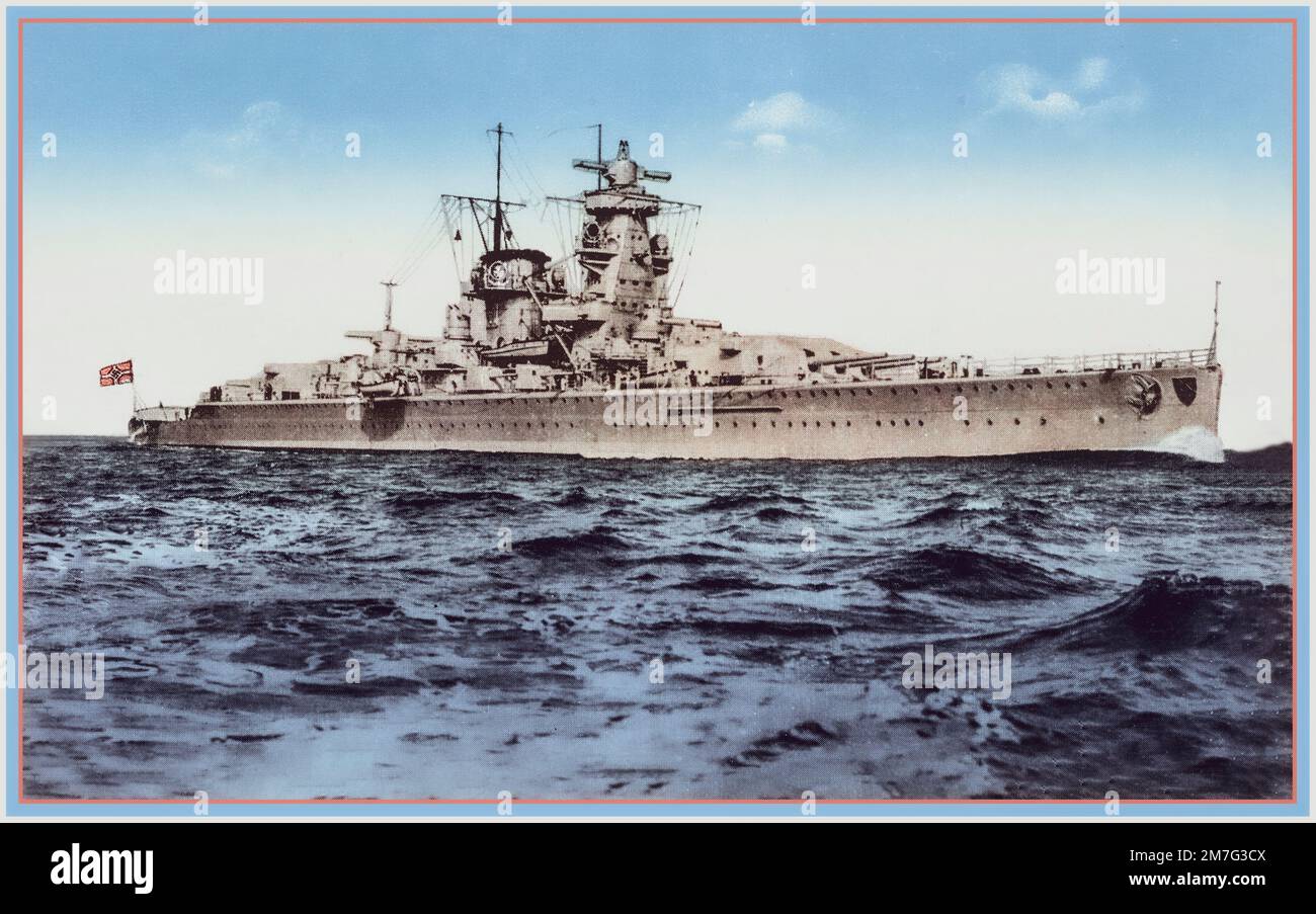 ADMIRAL SCHEER 1936 Gibraltar KMS Kriegsmarine Admiral Scheer German ...