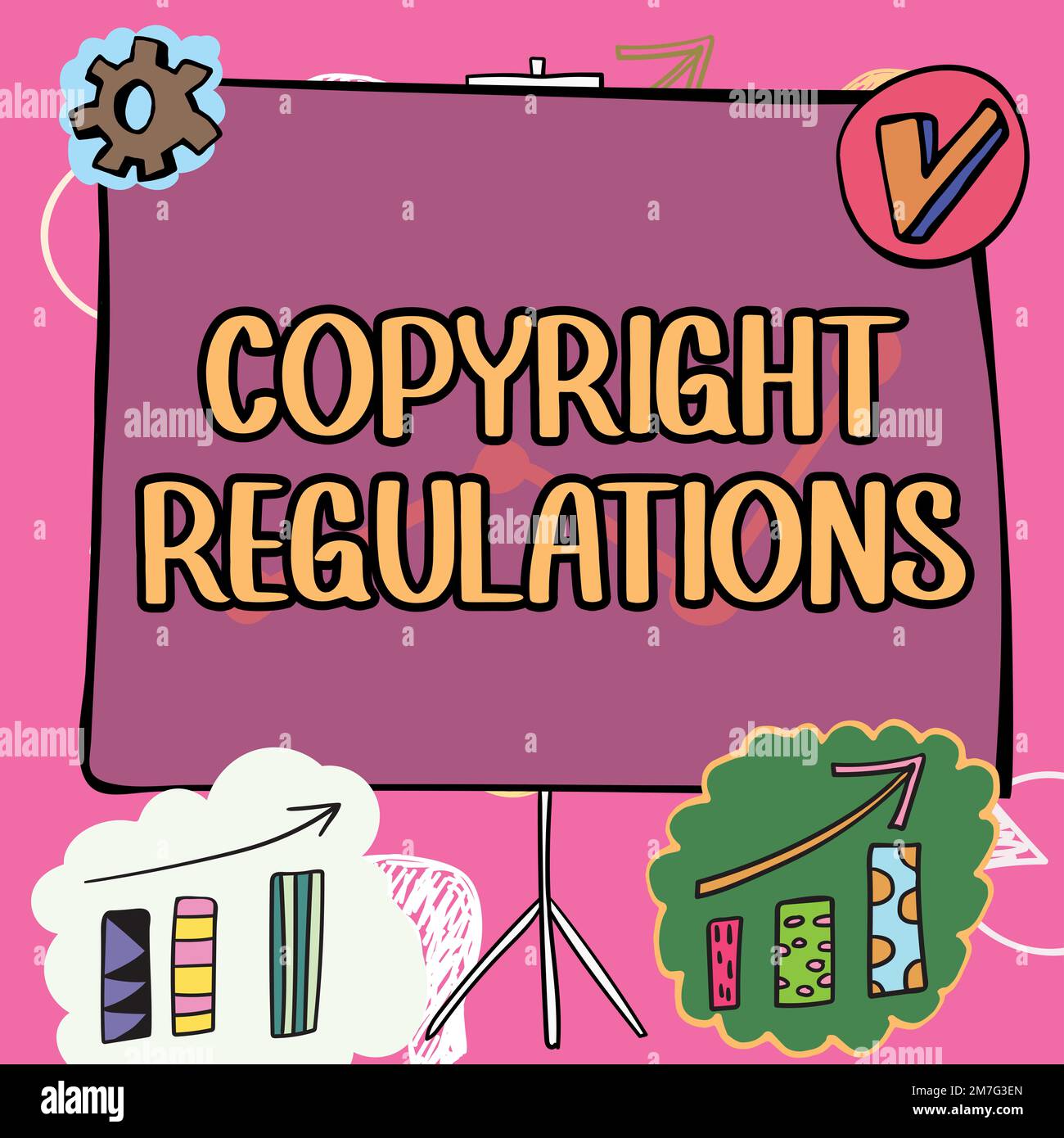 Conceptual display Copyright Regulations. Business approach body of law ...