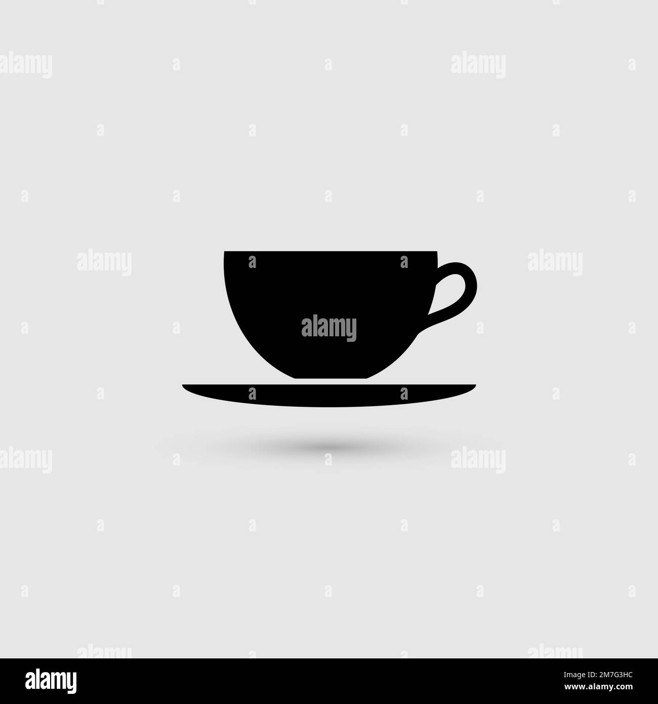 Coffee cup icon on white background. Vector illustration Stock Vector ...