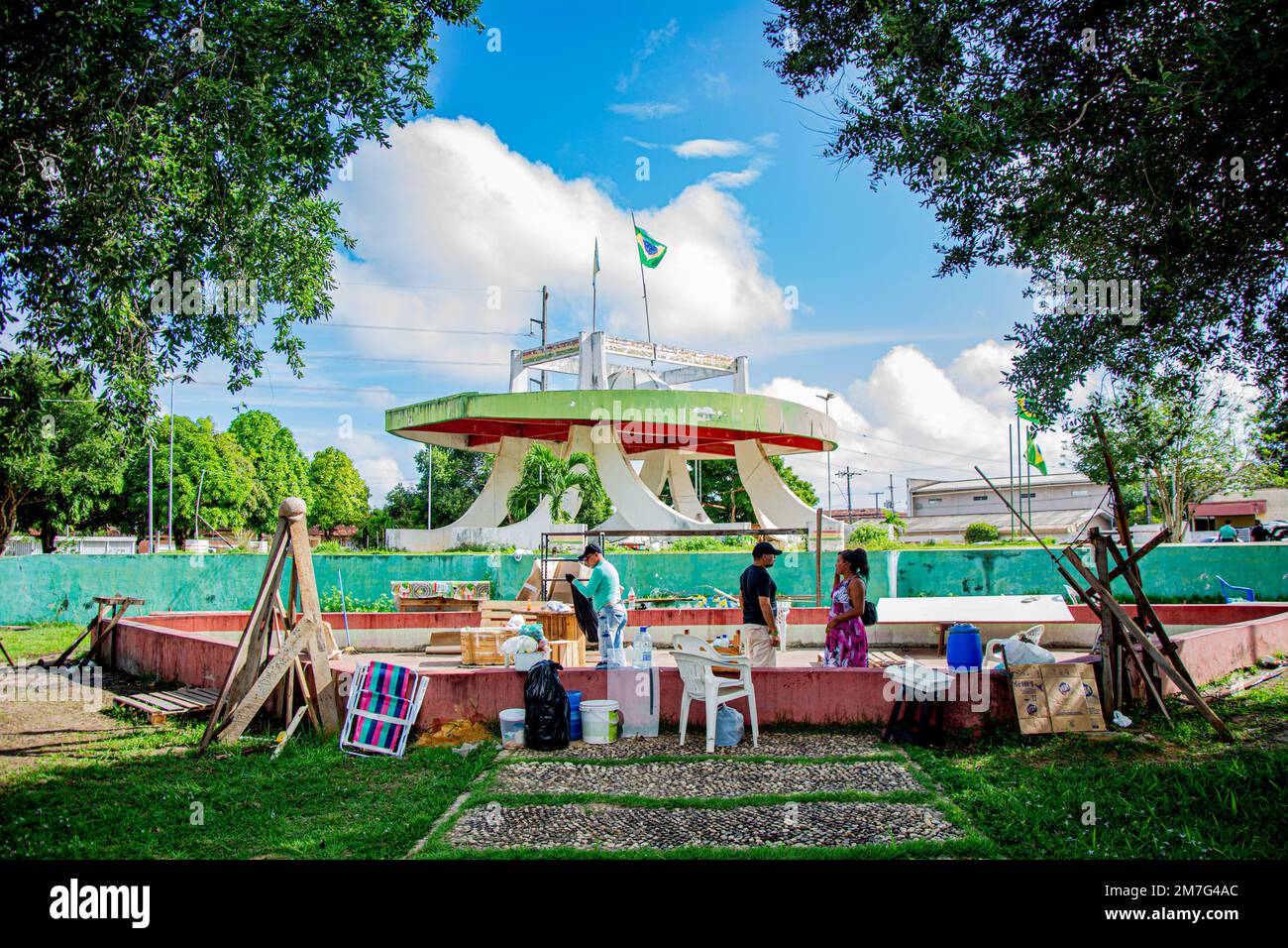 Amapá, Brazil. 9th January, 2023. Camp Coupista is dismantled in Amapá ...